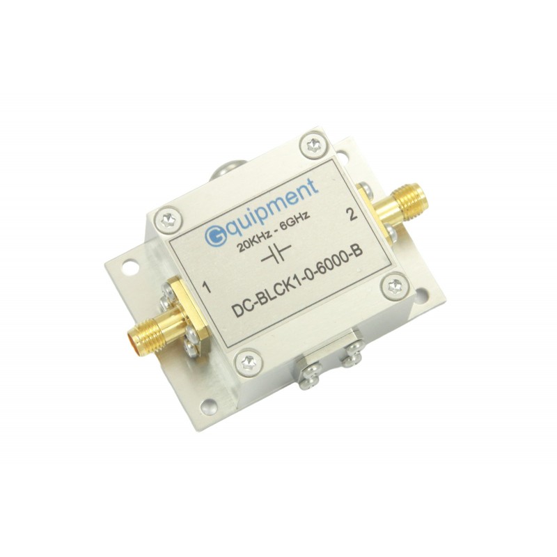 DC block 6 GHz very low insertion and return loss - with mounting flange